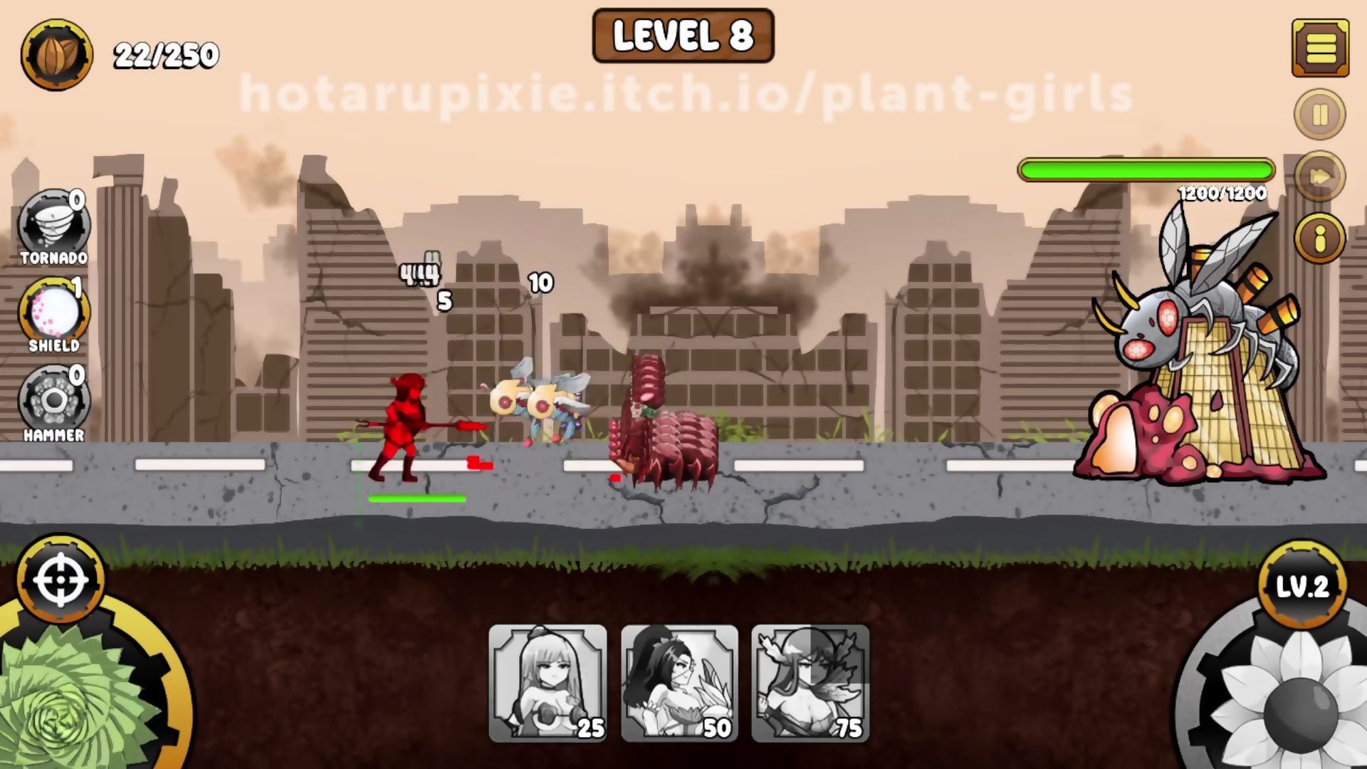 Plant Girlsinsect Invasion Level 8 Eporner