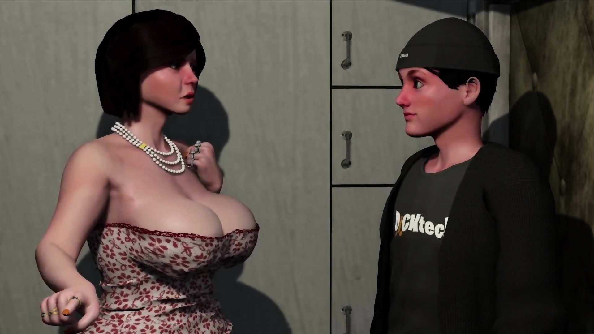 The Guy Just Wanted To Fix The Tv But The Horny Futa Mommy Offered 