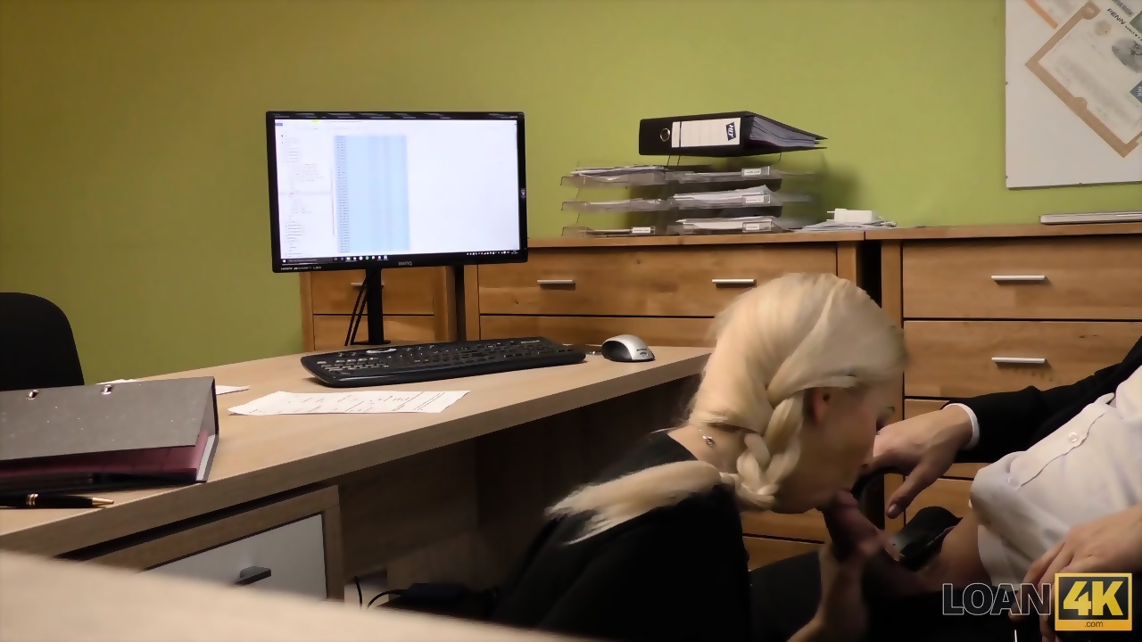 Blonde Angel Pays With Sex For Flexible Credit Conditions Eporner