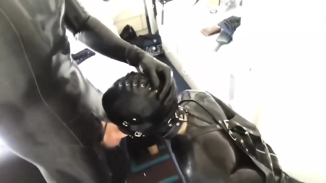 Latex Hood Mouth Gag Blowjob Eporner