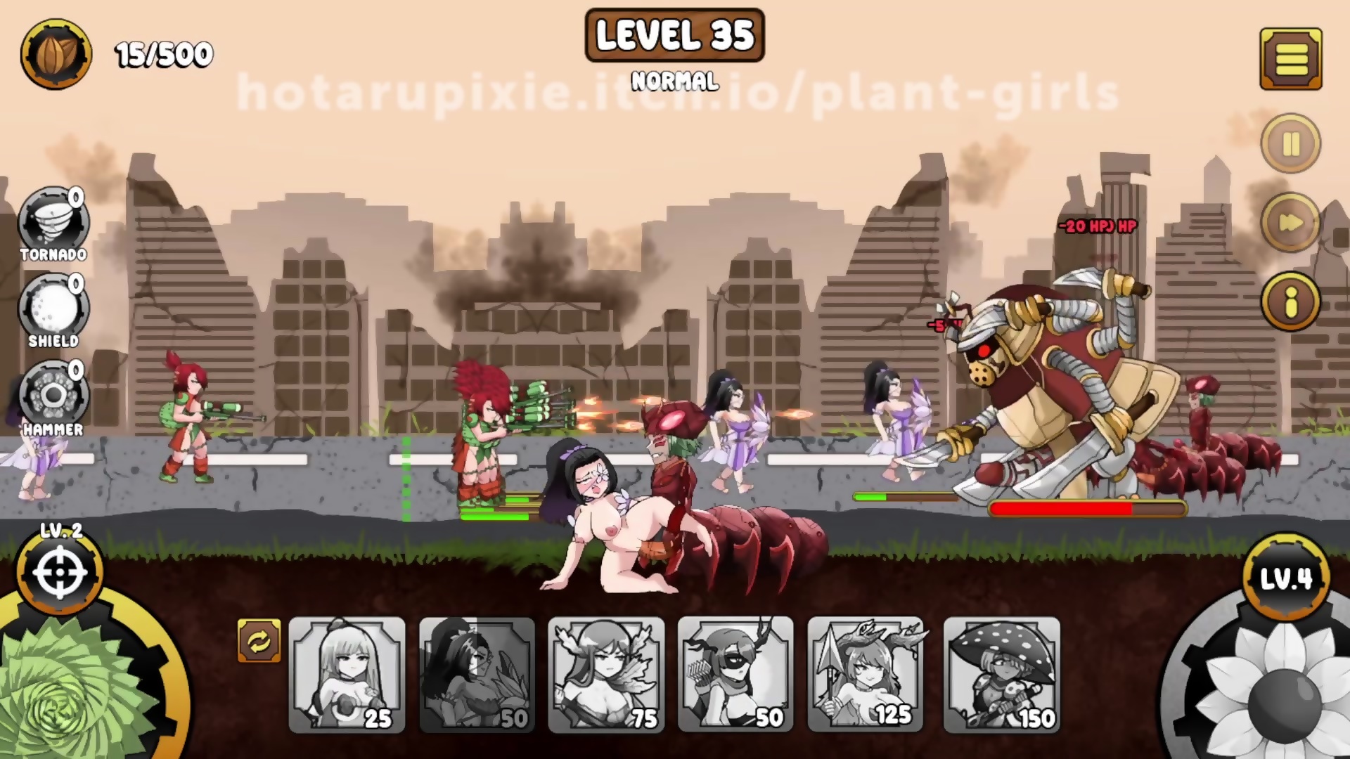 Plant Girls Insect Invasion Level 35 Eporner