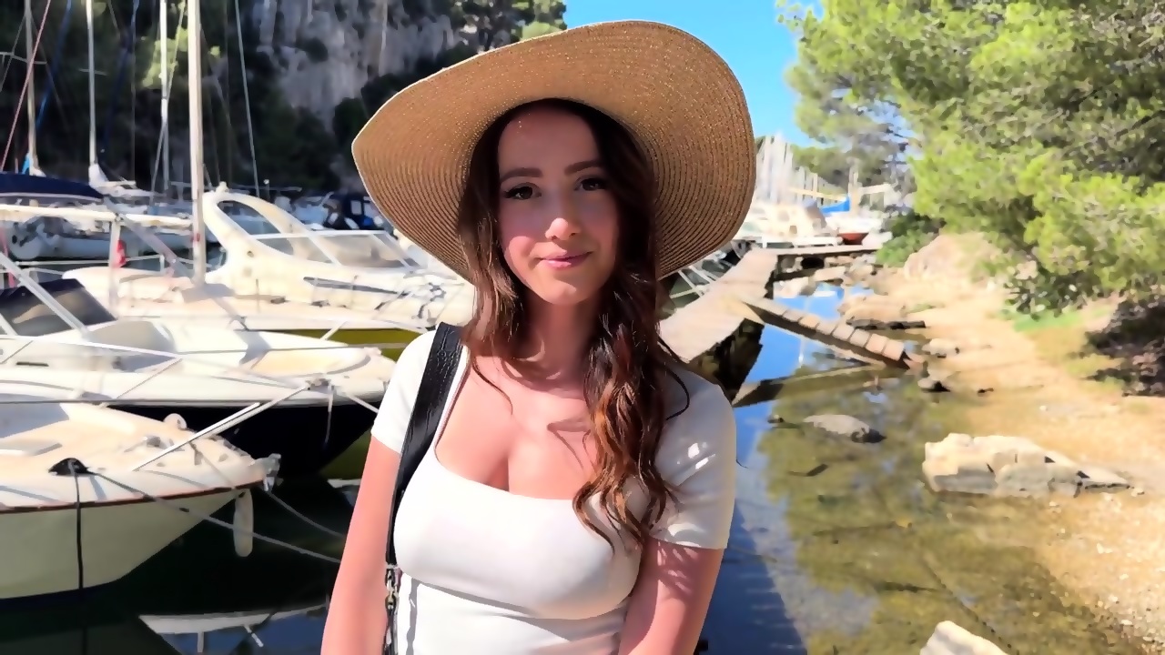 French Teen With Big Natural Boobies Hot Sex On The Boad Eporner