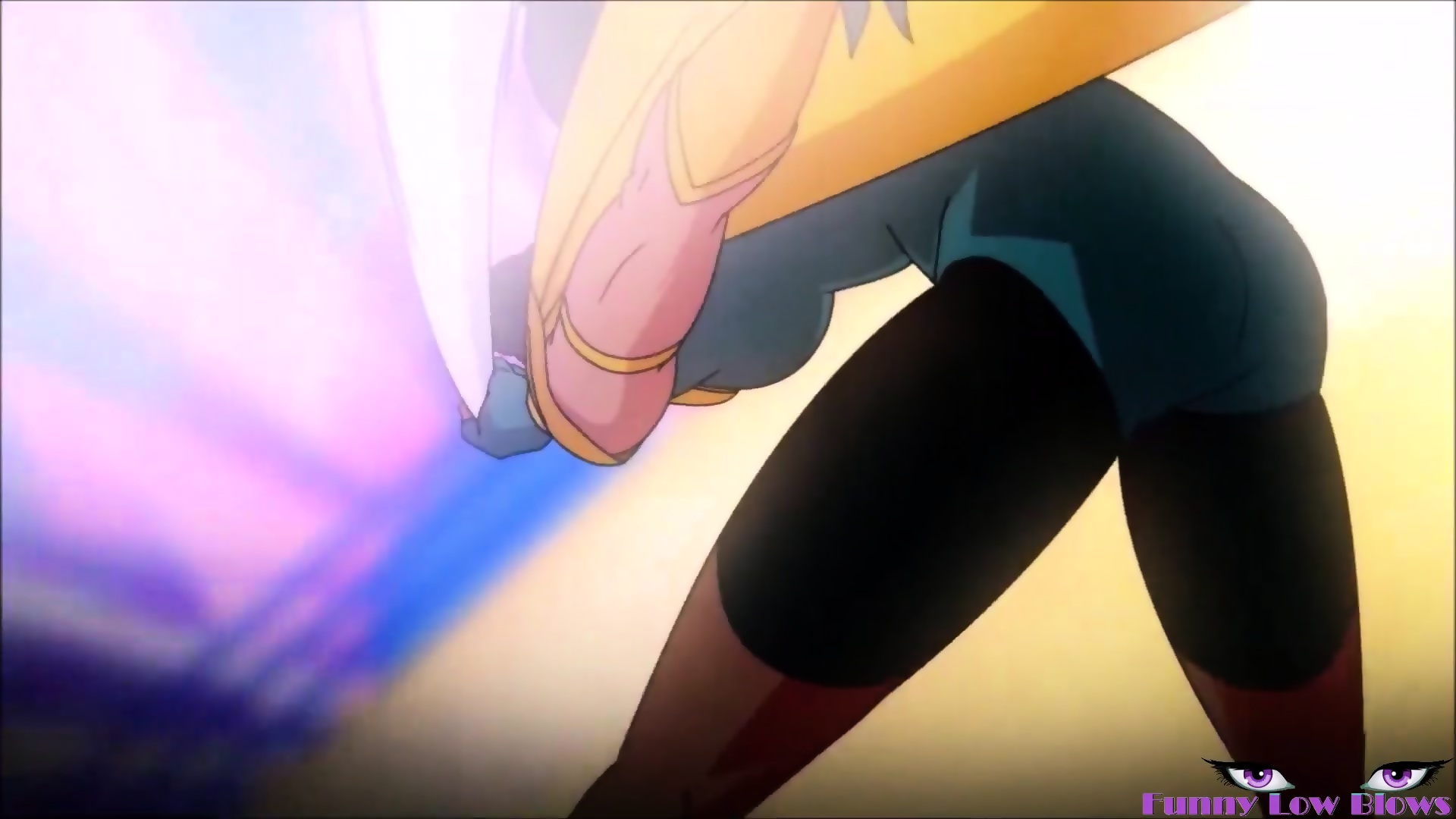 Female Fighter Flying Kick Ebony Ballbusting Nut Punch And Stomp Invincible Fight Girl Sexy