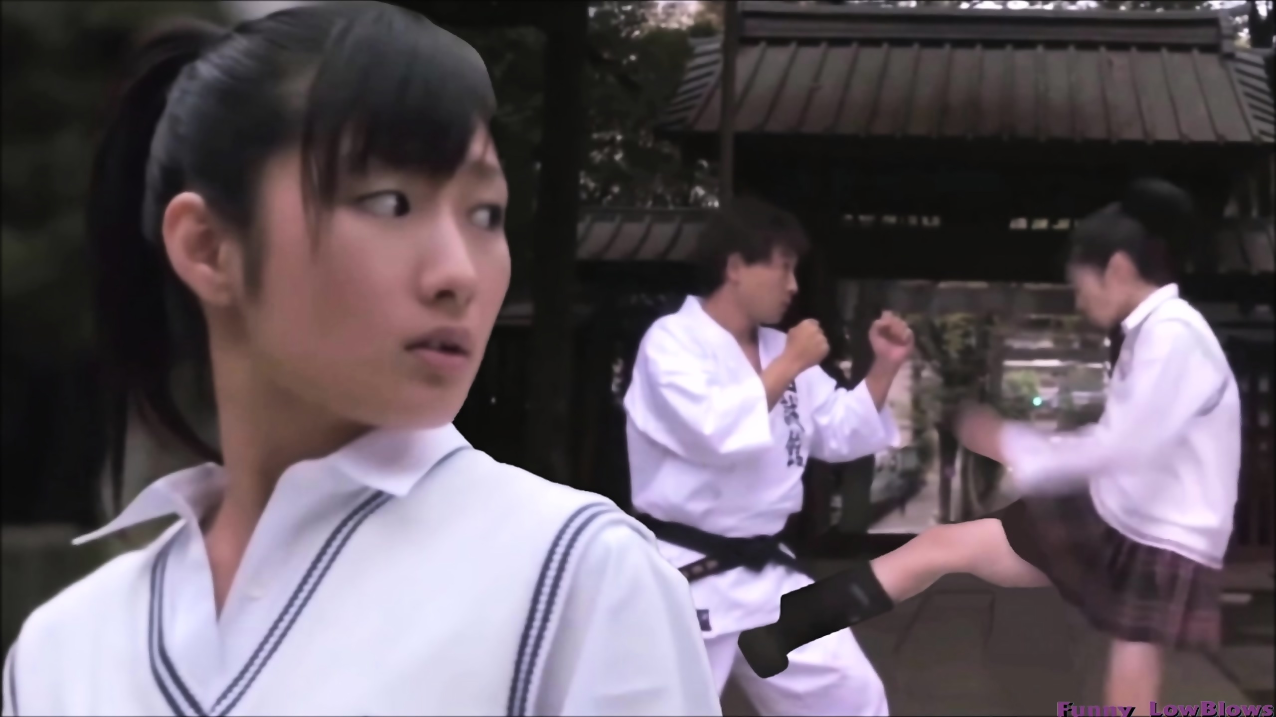 Asian Karate Girl Kicking Balls Very Hard BALLBUSTING 3 Nutshots Sexy Female Fighter - Asian ...