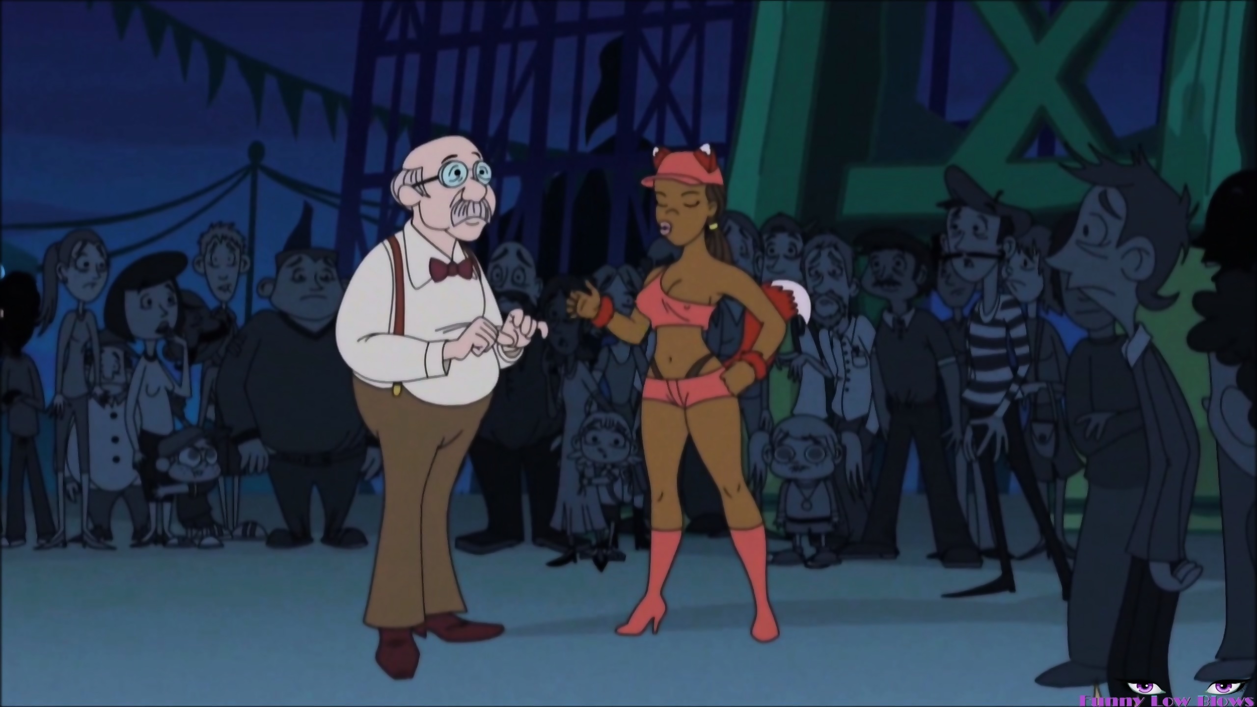 FOXXY LOVE Kick In The Balls Ebony Ballbusting Oldman, Sexy Teen Toon DRAWN TOGETHER - Foxy ...