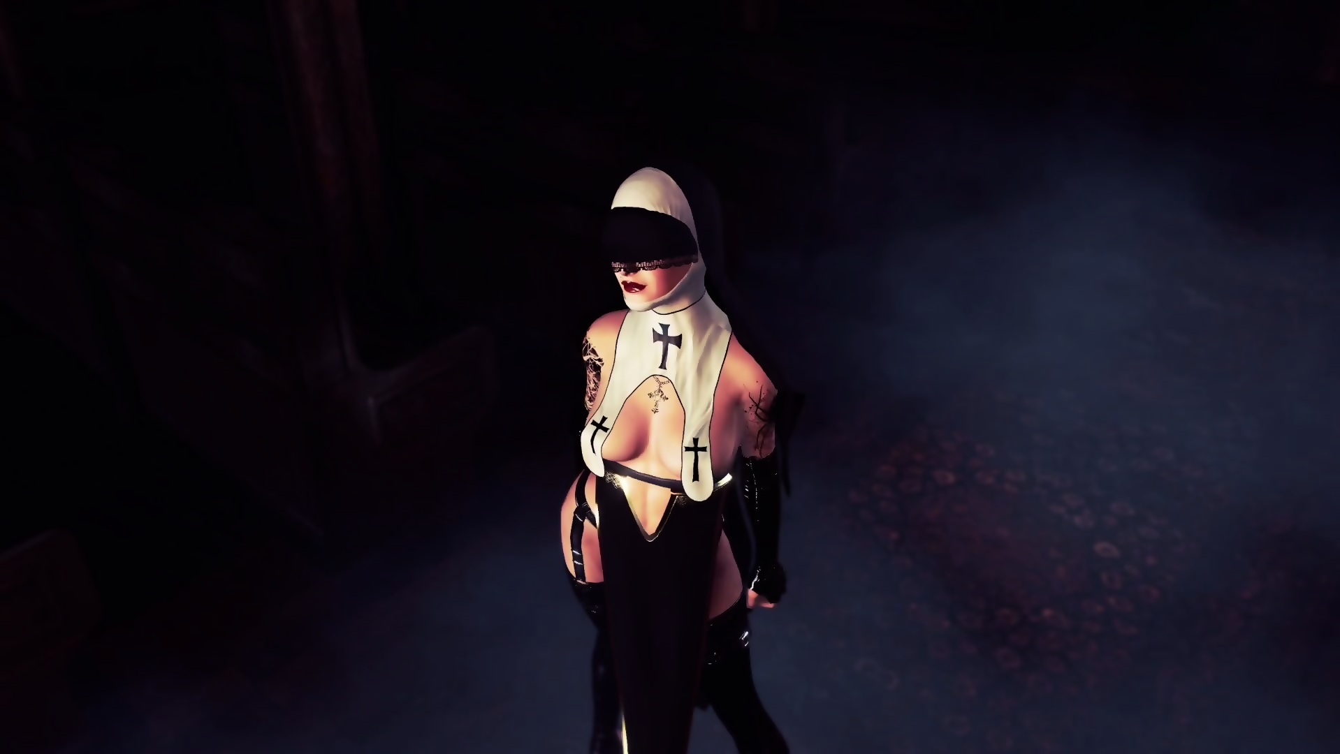 Horny Gothic Nun Milf In Revealing Outfit Dances Seductively In Church - EPORNER