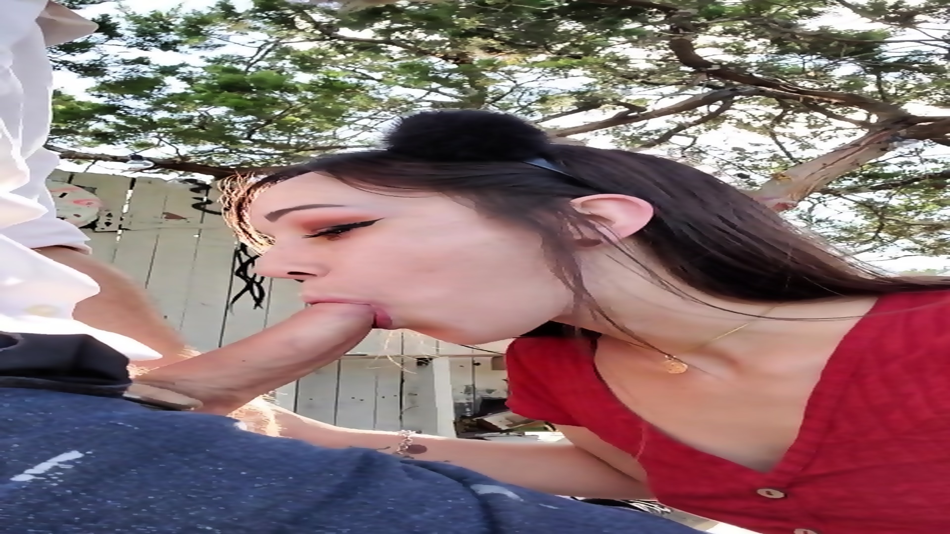 Young Slut Gives Blowjob In A Treehouse Eporner