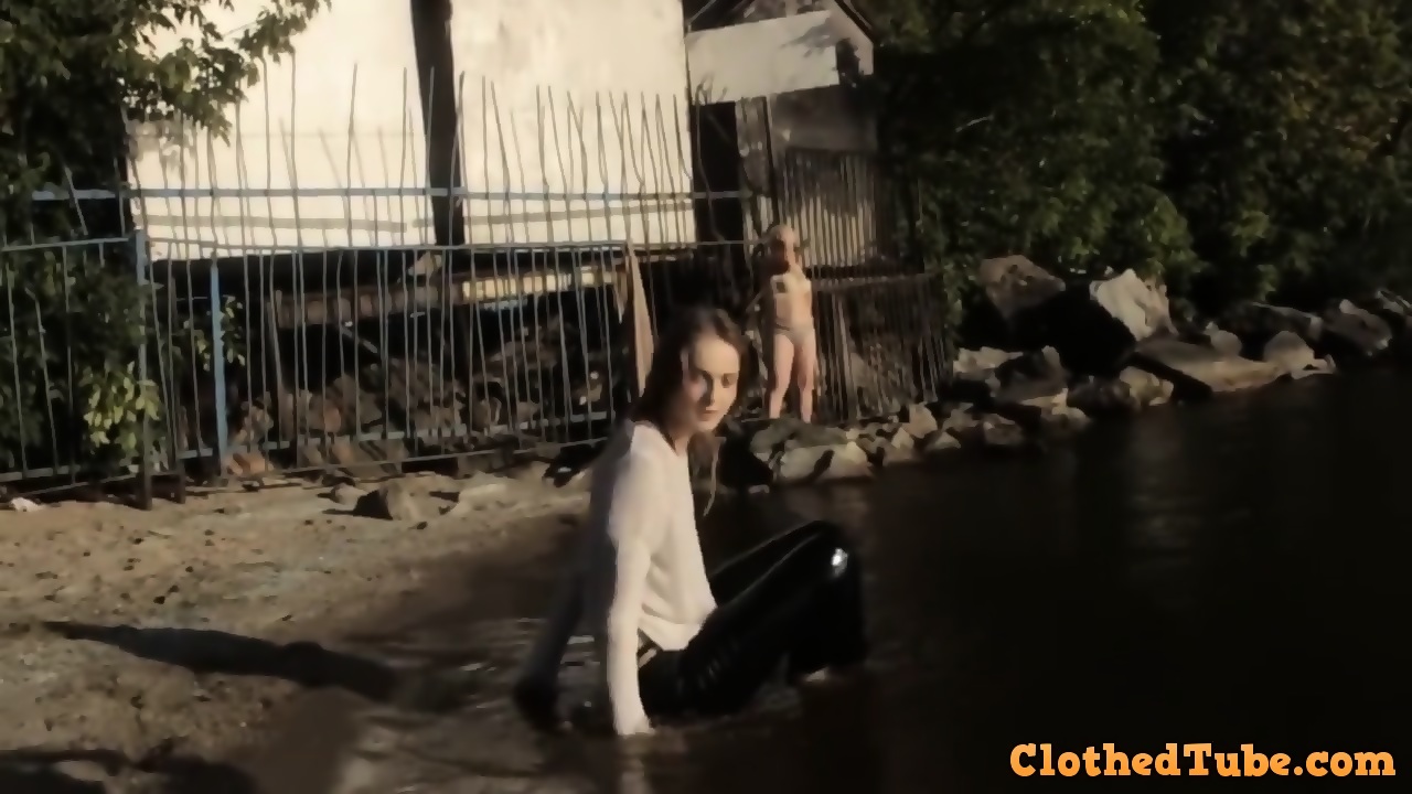 Fully Clothed Bath In A Lake - EPORNER