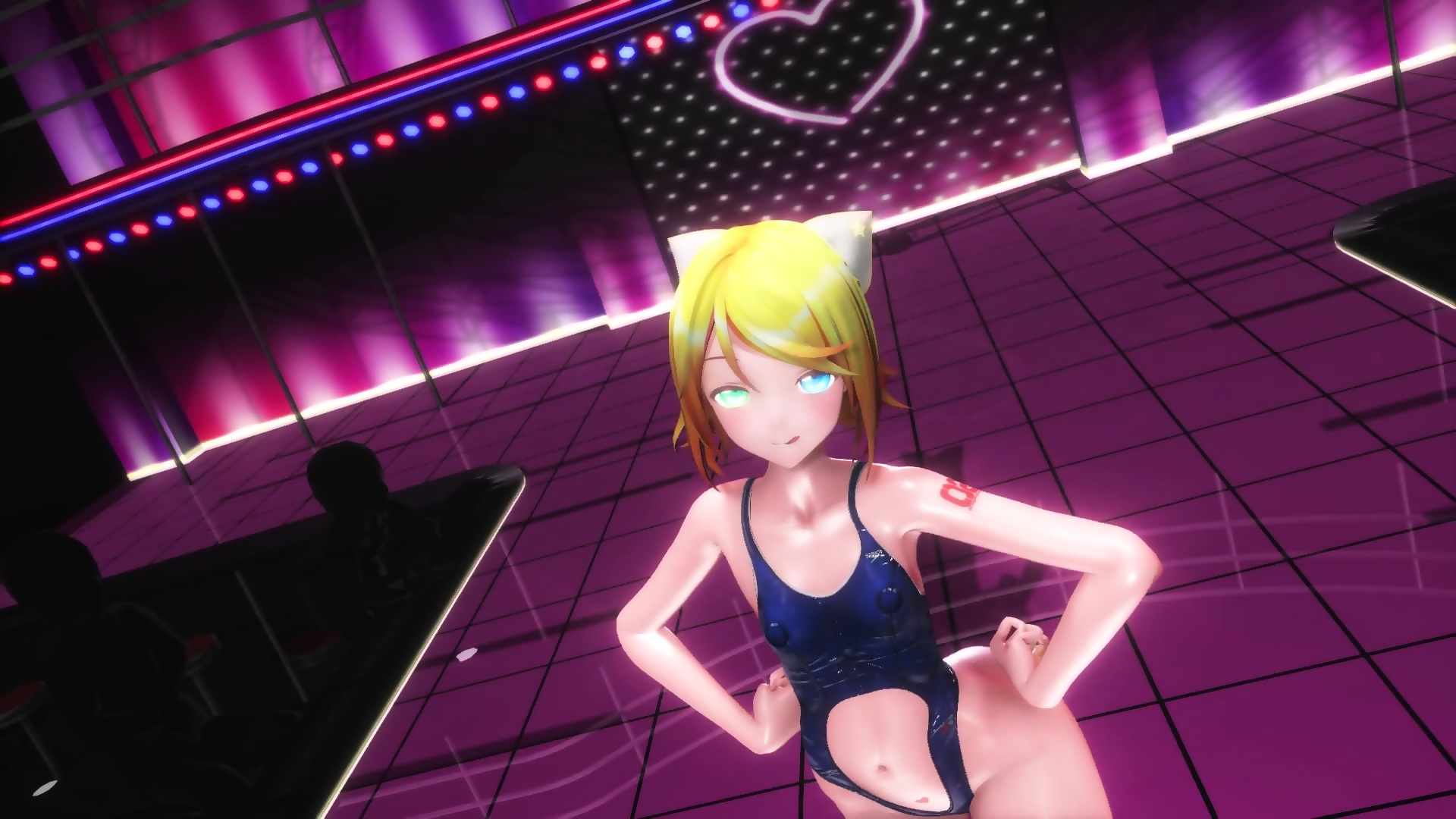 Kagamine Rin Strips On Stage By Medama Mmd Eporner