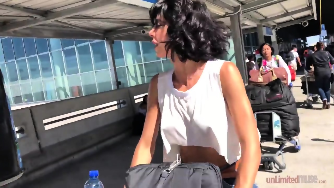 Braless At The Airport Milo Moire Eporner