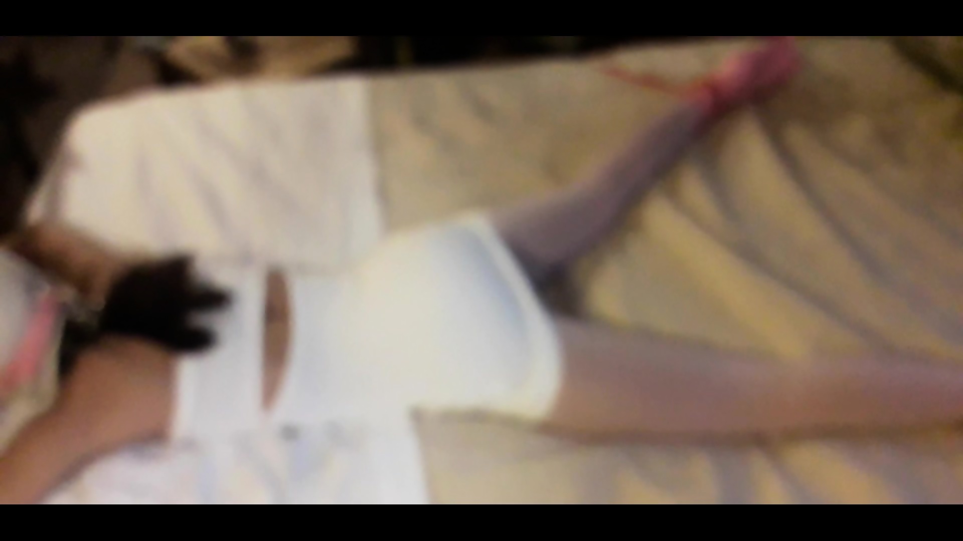 Laura Is Wearing A Sexy White Dress, Pink Pantyhose And Platform Heels, Tied Up And Gagged In A ...