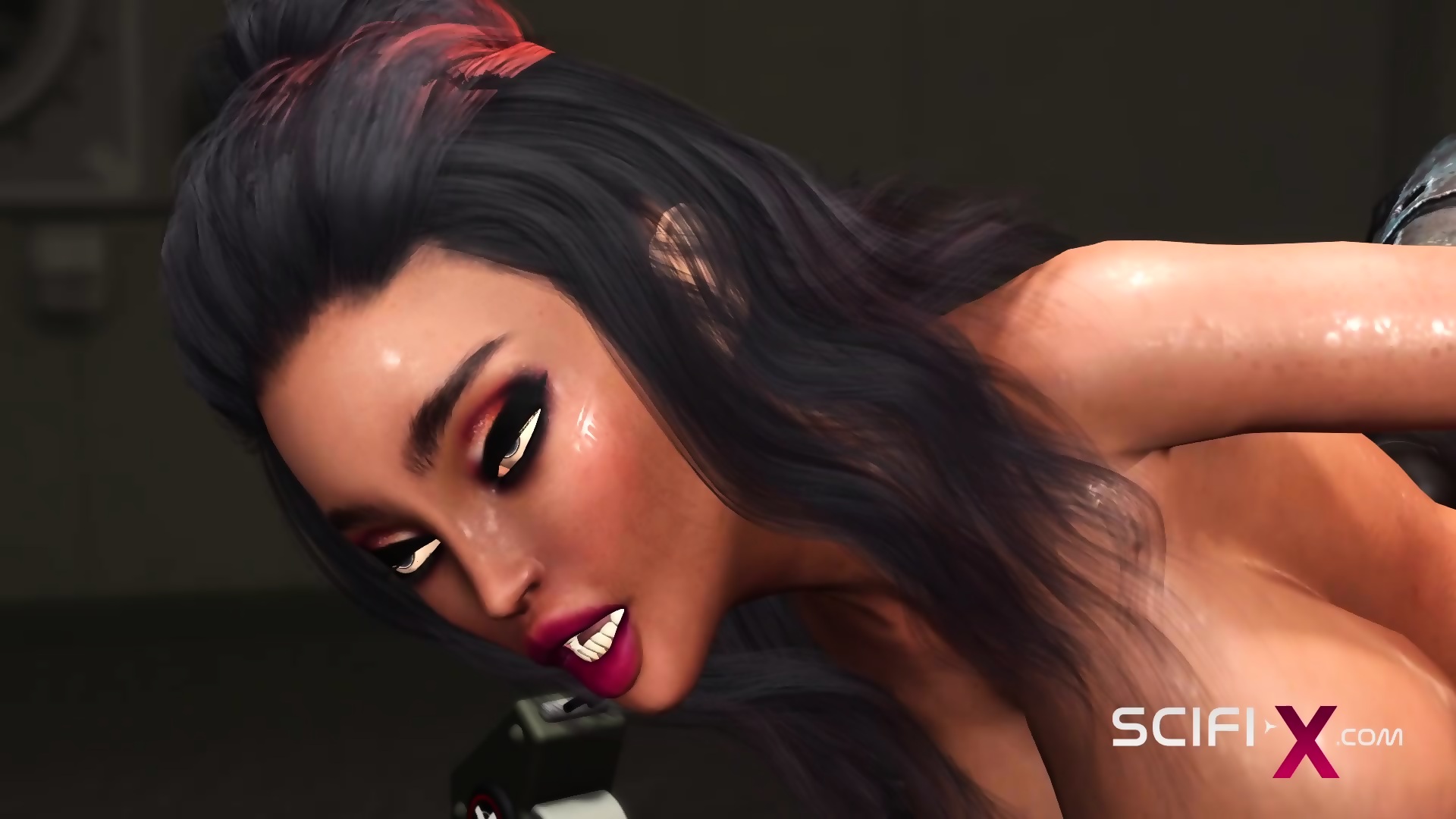 Super Sci Fi Sex Machine And A Sexy Young Ebony In Restraints Sexy Ebony Eporner