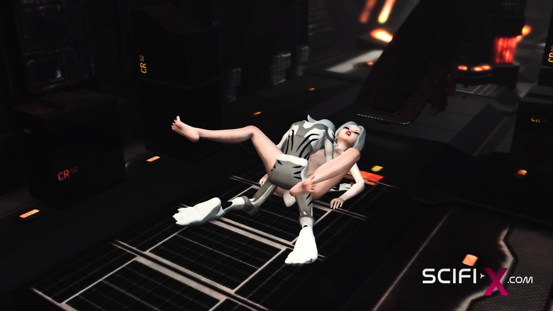 Super Alien Sex With A Hot Horny Hottie In A Spacecraft And A Grey