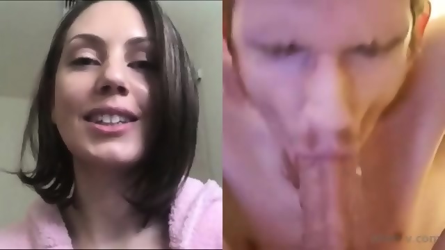 Hot Pornstar Sarah Shevon Makes Guy Suck His Own Dick Eporner
