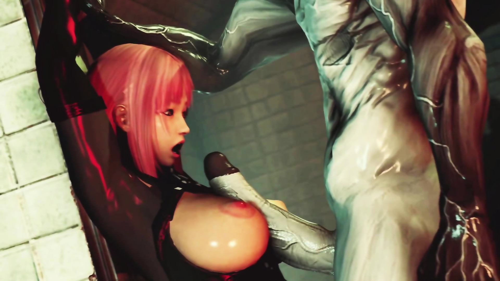 The Vile Monster Filled The Anus Of The Horny Bitch Anal Creampie Sex