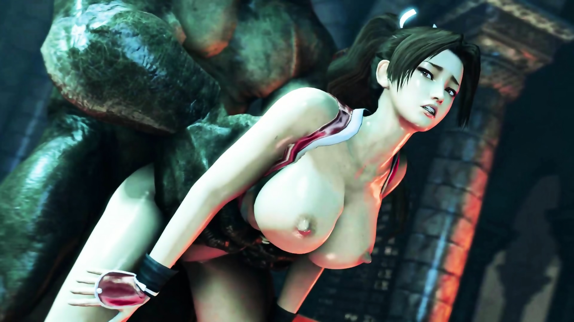 Bad Guys With Big Dicks Are Her Weakness Animation Anal Sex And Cum